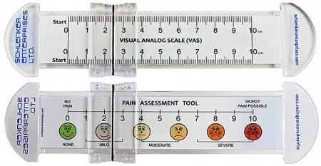 VAS Pain Scale Rulers 0-10 cm w/ Slider: Personalized Rulers, Custom ...
