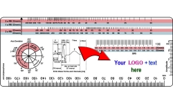 custom ECG rulers with your logo in full color